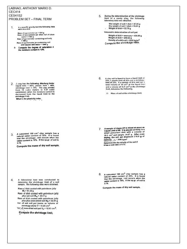 Labnao Finalsprobset Integ | PDF