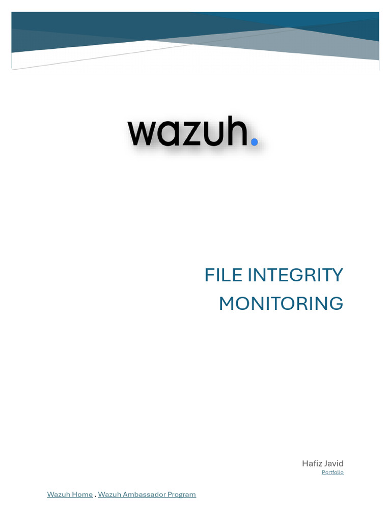 File Integrity Monitoring 1762968484 | PDF | Computer File | Computer ...