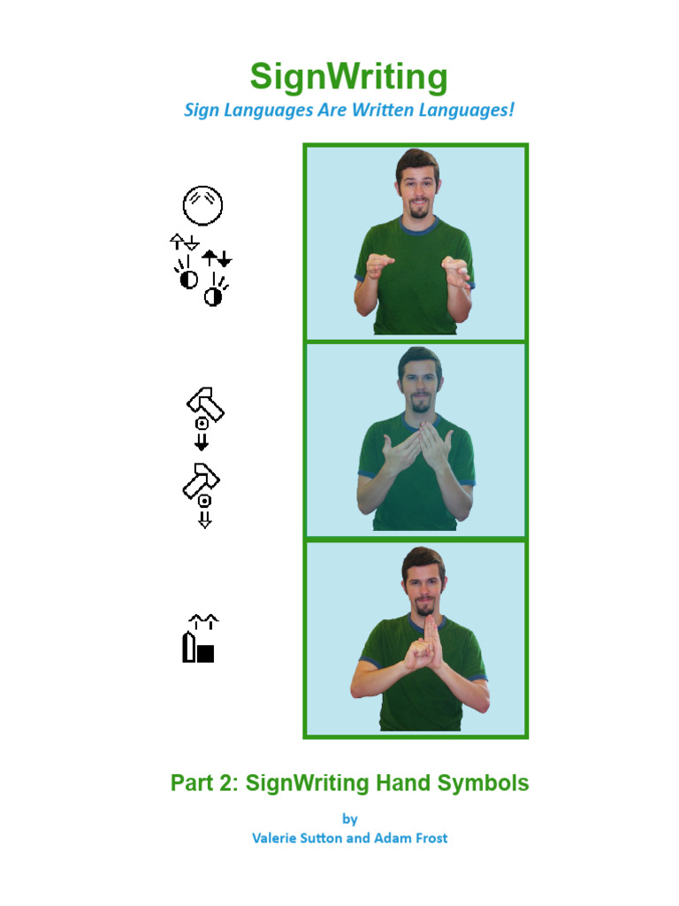 Sw0618 SignWriting Hand Symbols Manual Sutton Frost | PDF | Hand | Finger