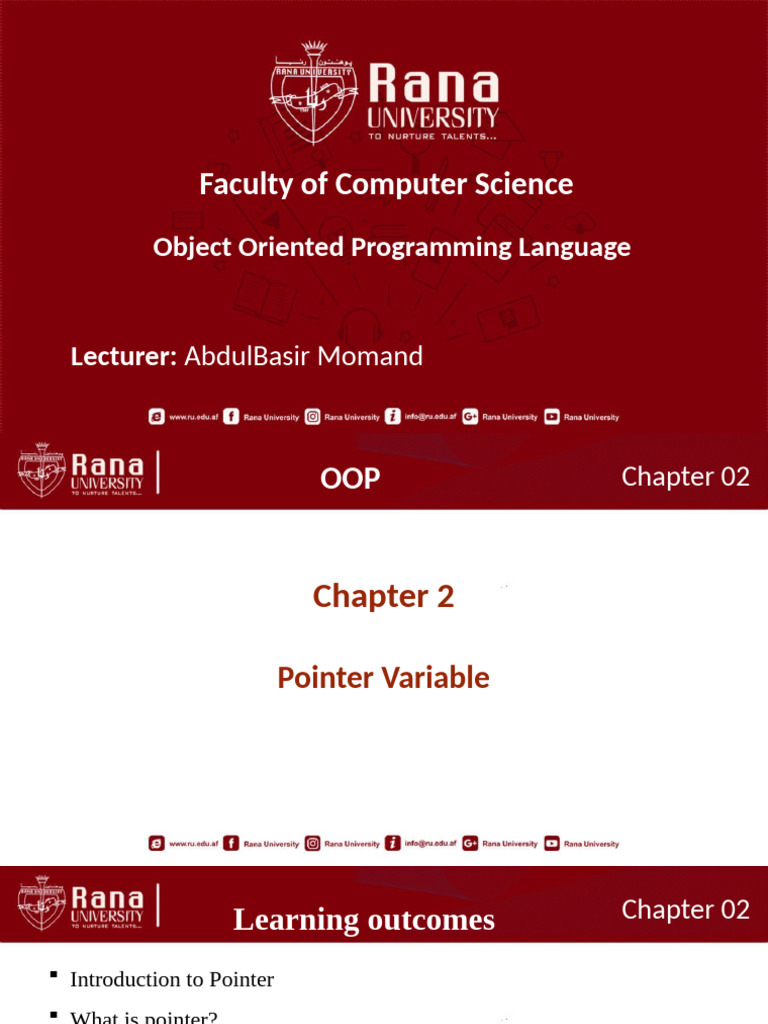 Chapter 2 Pointer | PDF | Pointer (Computer Programming) | Variable ...