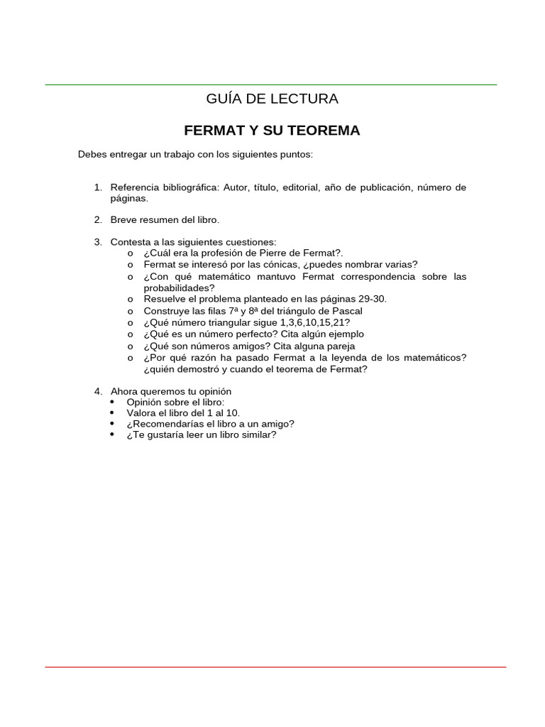Fermat Teorema | PDF