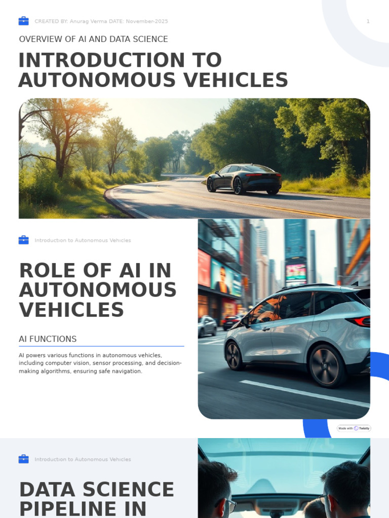 Introduction To Autonomous Vehicles | PDF | Computer Vision ...