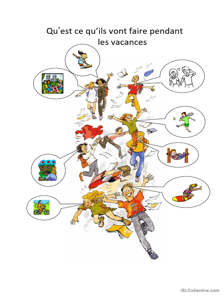 Qu'Est-ce Qu'Ils Vont Faire Pendant Les Vacances | PDF