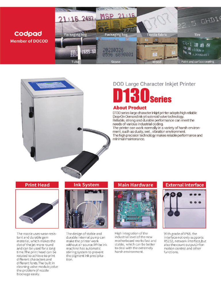 D130 DOD Printer | PDF