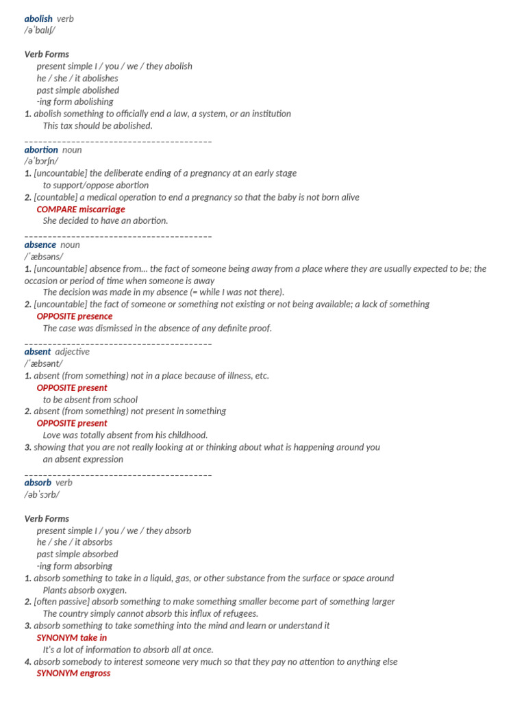The Oxford 5000™ (American English) | PDF | Verb | Noun