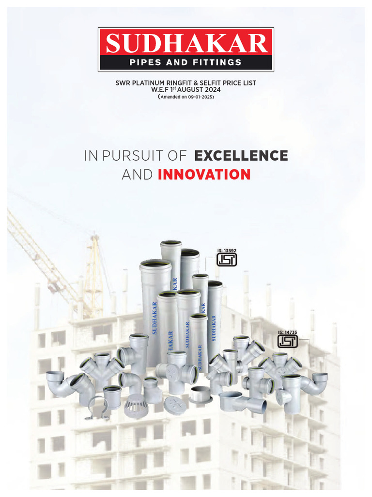 UPVC SWR Pipes Fittings Price List | PDF | Pipe (Fluid Conveyance ...