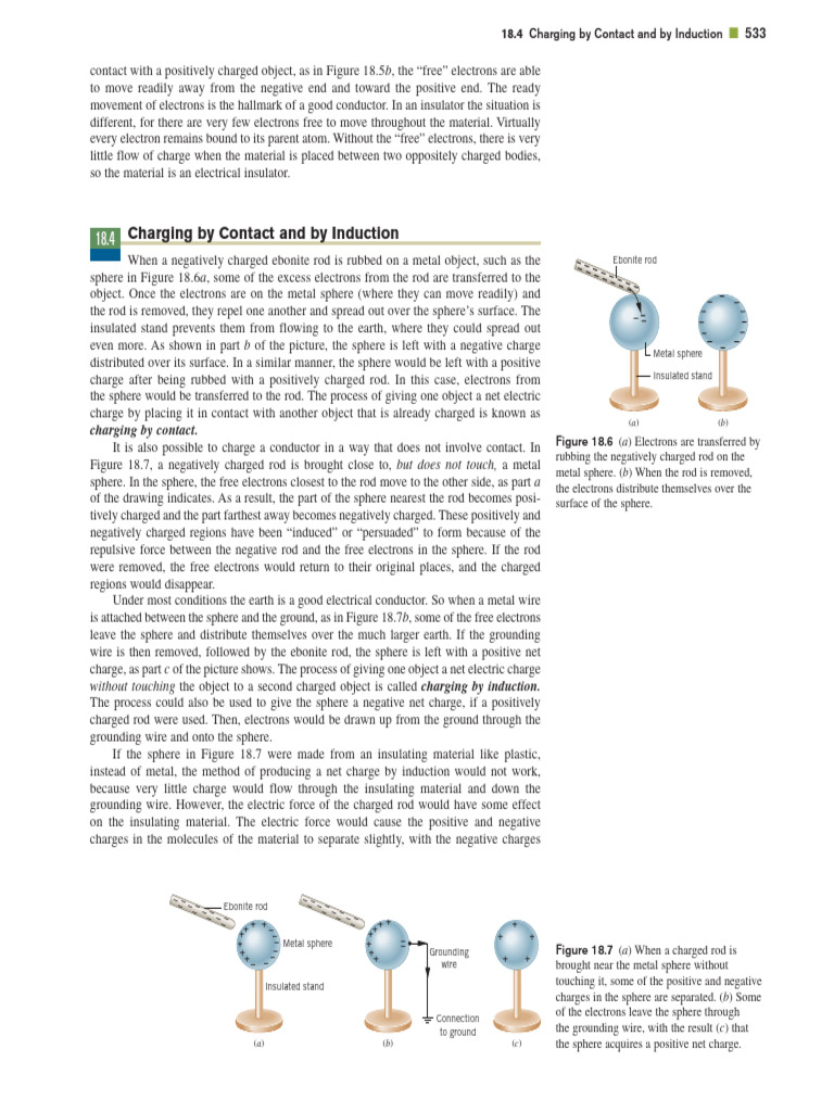 Charging Methods: Contact vs. Induction | PDF | Electric Charge | Electron
