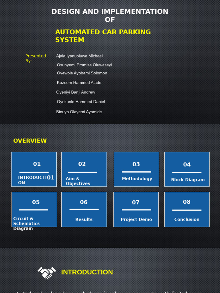 Design and Implementation of Automated Car Parking System | PDF ...