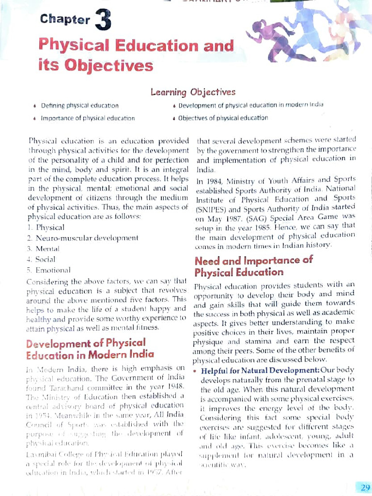 Objectives of Physical Education Explained | PDF | Psychology