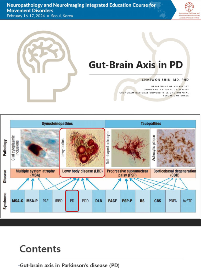 1.08 Gut-Brain Axis in PD - Chaewon Shin - 15022024061719 | PDF ...