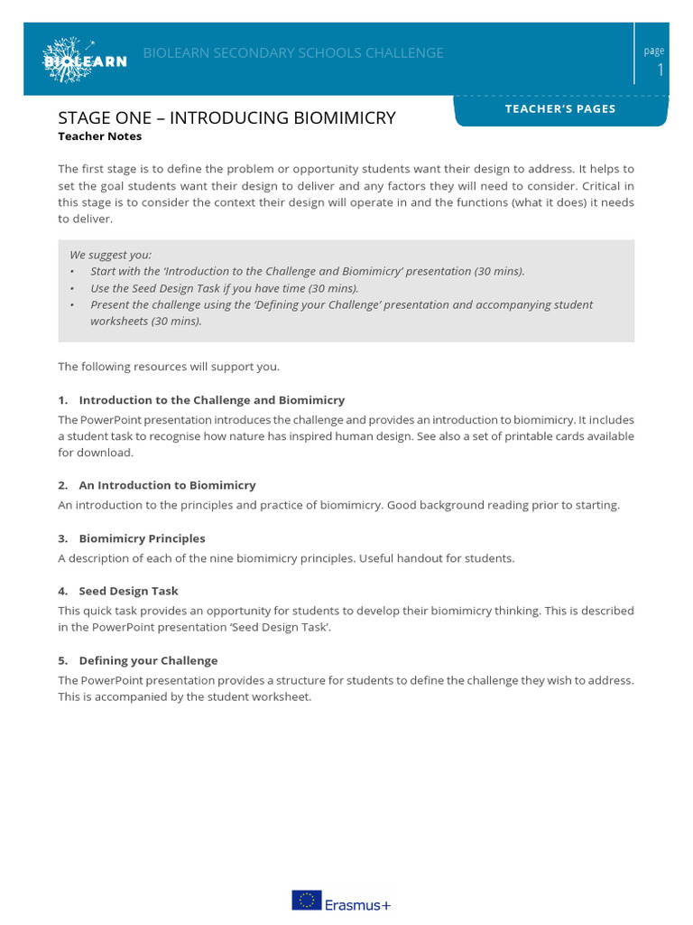 Teacher Notes Stage 1 | PDF