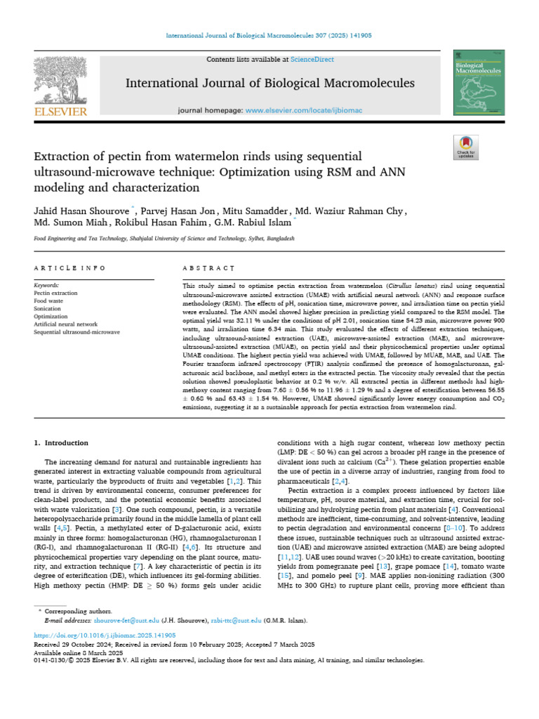 International Journal of Biological Macromolecules | PDF | Scanning ...