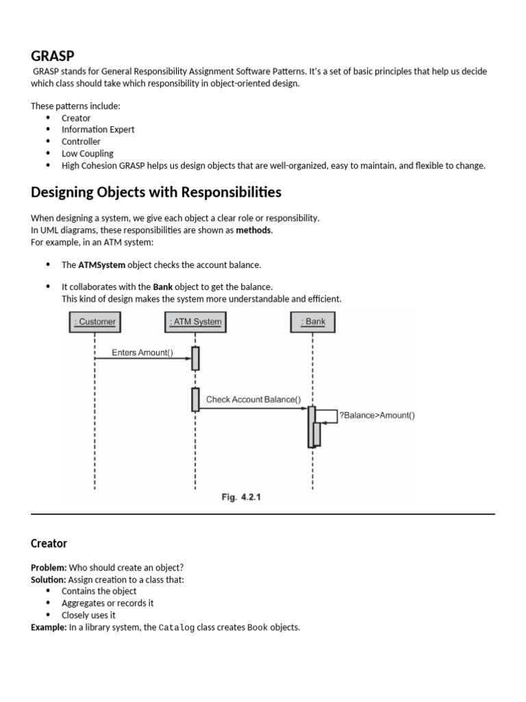 GRASP Principles for Object Design | PDF