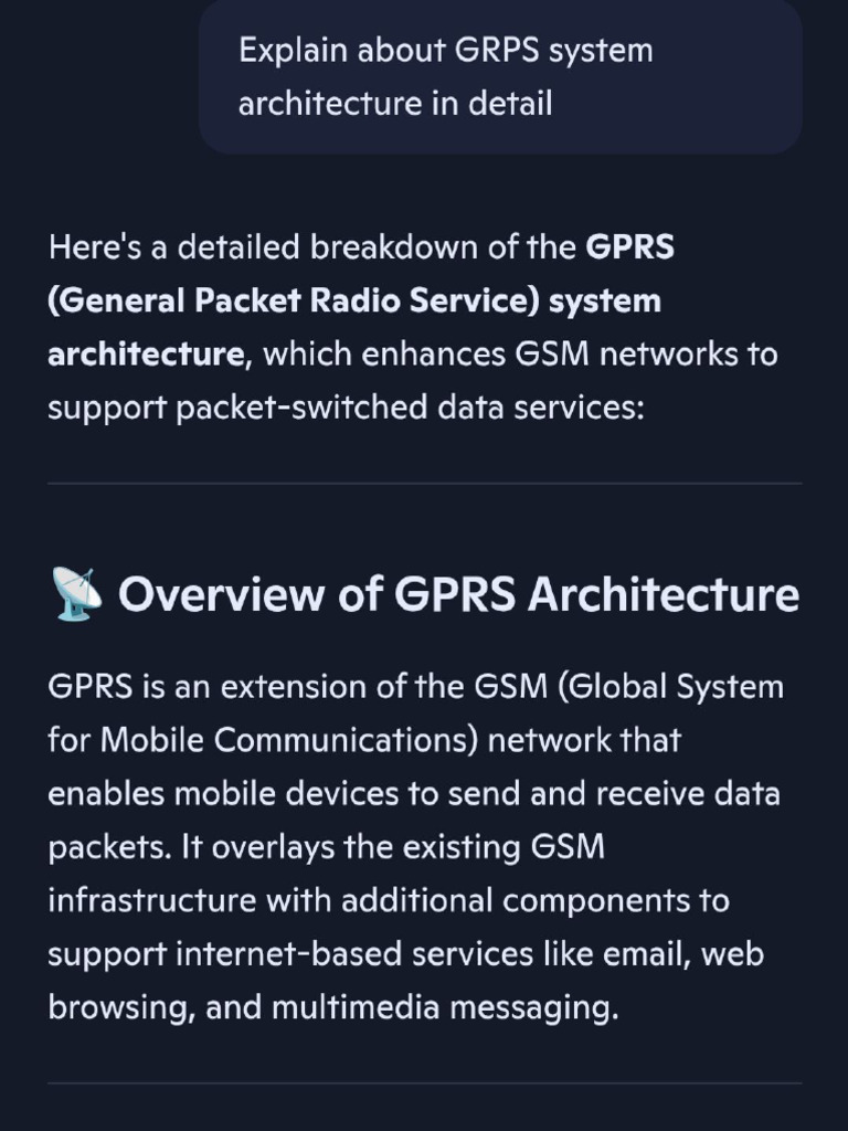 Gprs System Architecture Unit 2 Pdf