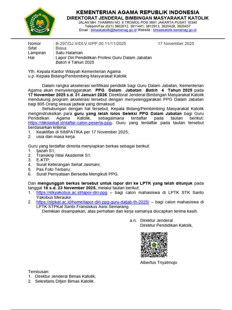 PPG Dalam Jabatan Batch 4 Tahun 2025 | PDF