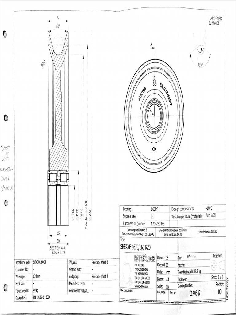 RFQ Luffing Sheave + Pin - Details | PDF | Materials Science | Physical Sciences