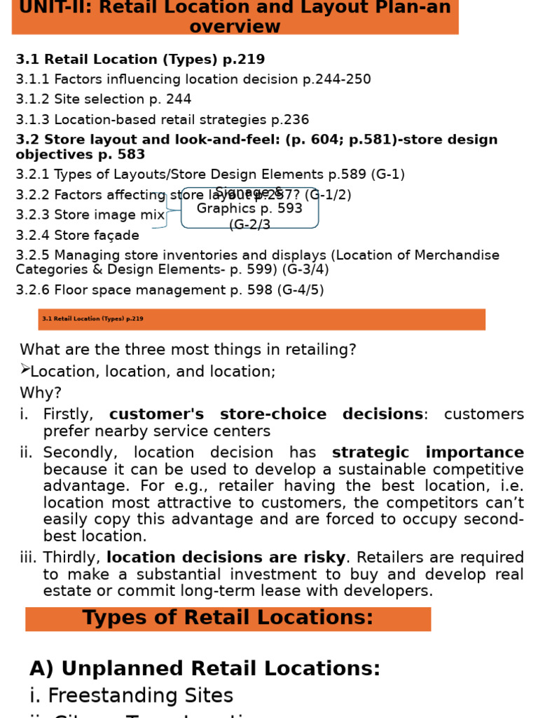 Unit-2 - Retail Location and Layout Plan - PPT | PDF | Retail ...