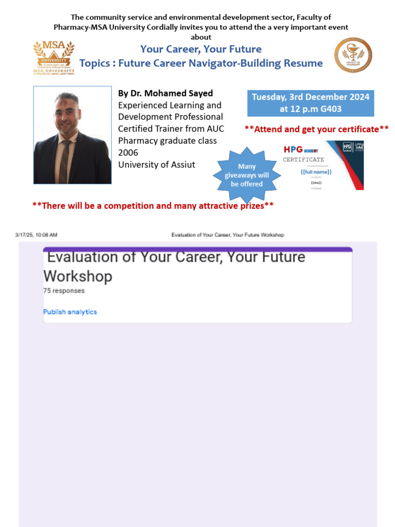 Your Career, Your Future Workshop | PDF