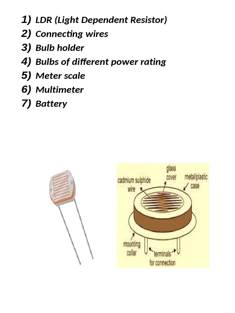 Understanding Light Dependent Resistors | PDF | Semiconductors ...