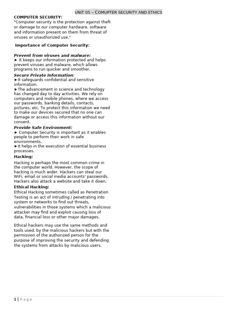 Unit 5 | PDF