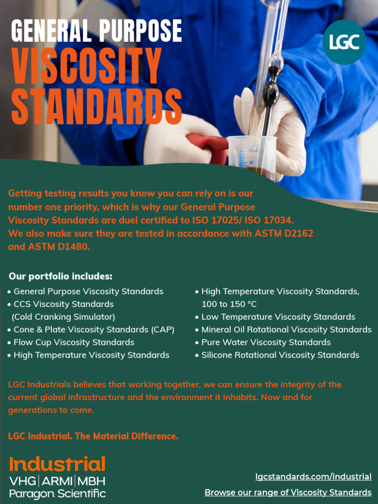 Ebook - LGS - General Purpose Viscosity Standards (Leg.) | PDF ...