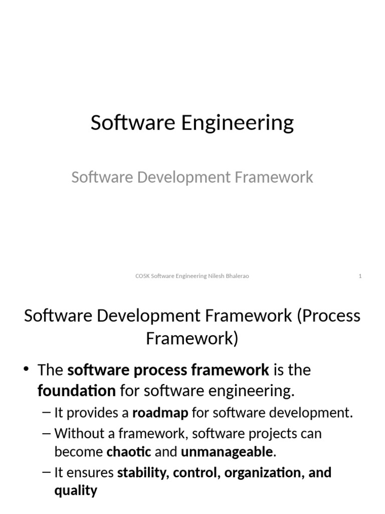 Software Development Framework | PDF | Software | Software Testing
