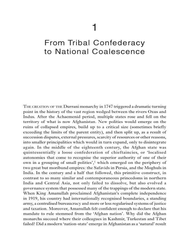 Tribalism and Nationalism | PDF | Afghanistan