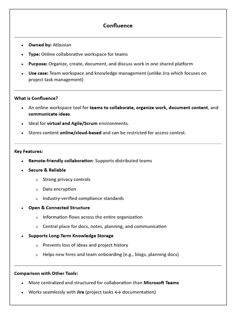 Confluence: Team Collaboration Tool Guide | PDF | Icon (Computing ...