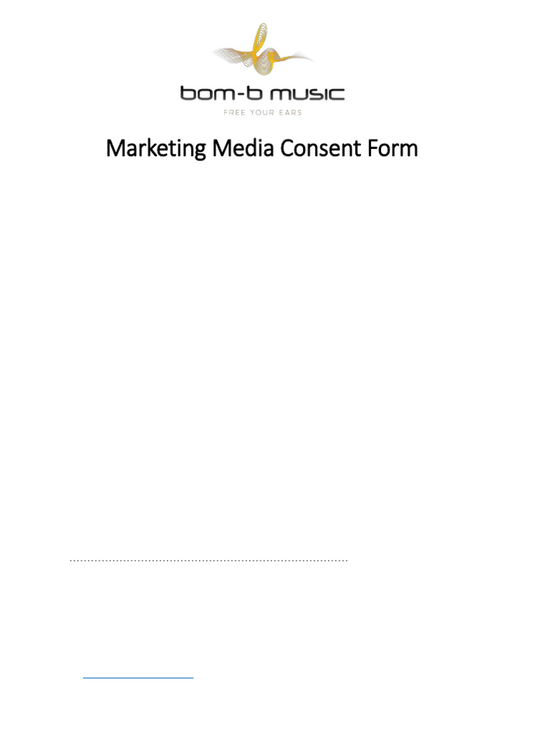 Audiovideo Recording Consent Form - Bom-B Music | PDF