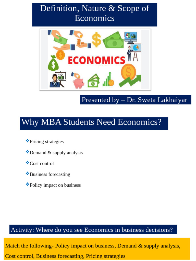 Definition, Nature and Scope of Economics | PDF | Economics ...
