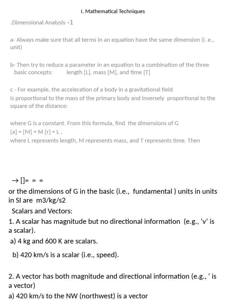 Mathematical Techniques in Motion Analysis | PDF | Force | Velocity