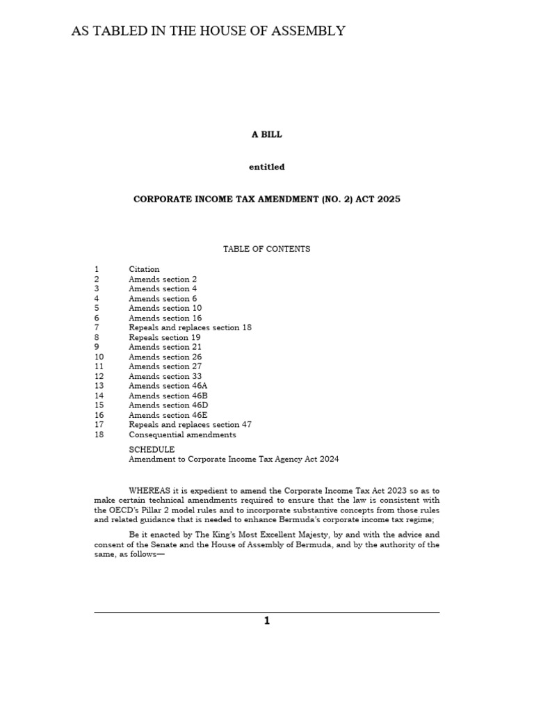 Corporate Income Tax Amendment 2025 | PDF | Taxes | Financial Accounting