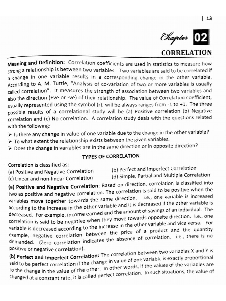Module 2 - Correlation | PDF