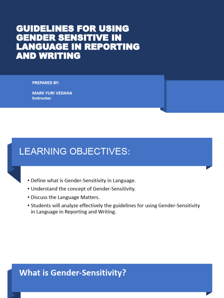 Gender Sensitive Language - PPTX - bc0c1f63 53f2 4f9a Aa74 F56e93977691 ...
