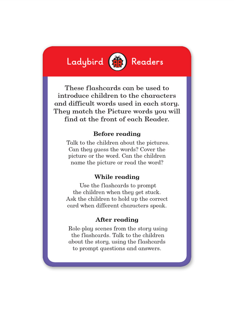 Rapunzel Flashcards Ladybird Readers Level 3 | PDF | Rapunzel | Fairy Tales