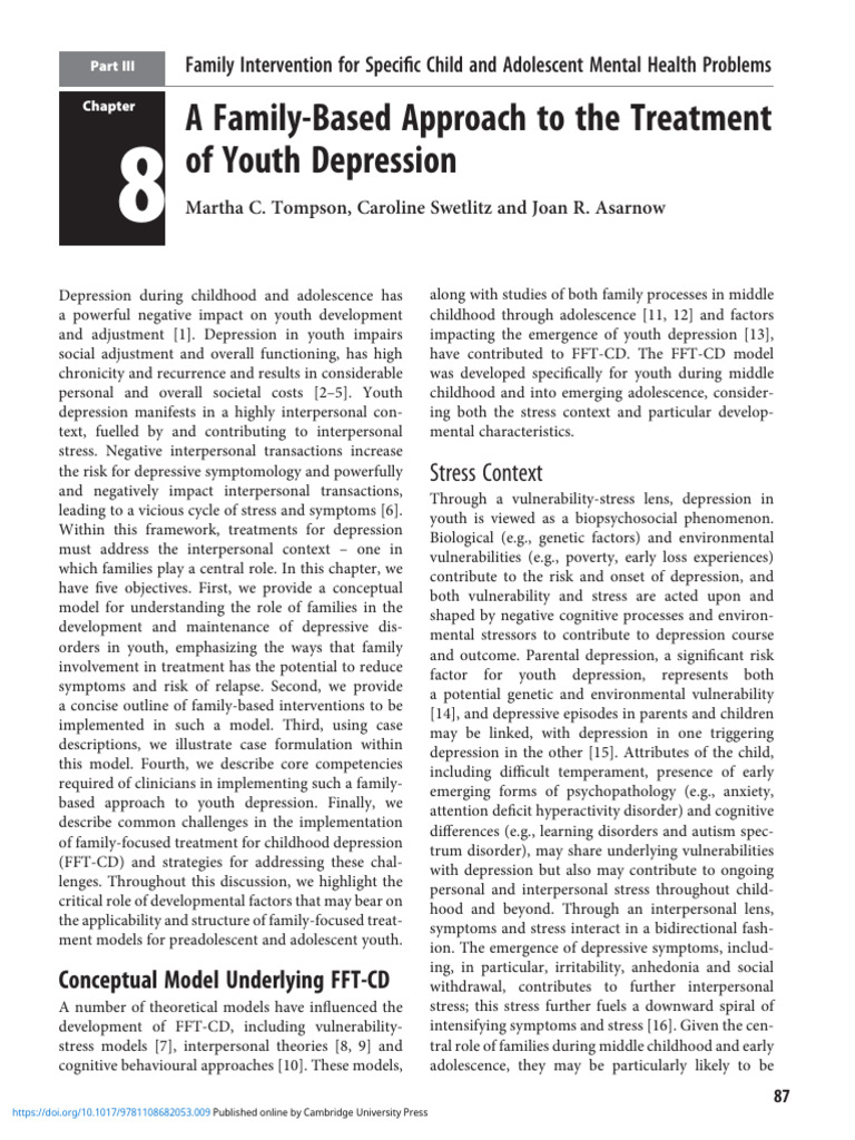 Family-Based Treatment for Youth Depression | PDF | Major Depressive ...