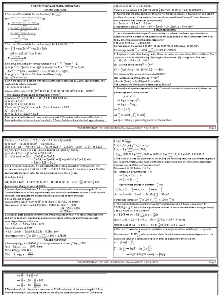 12 Unit 8 em | PDF | Area | Sphere