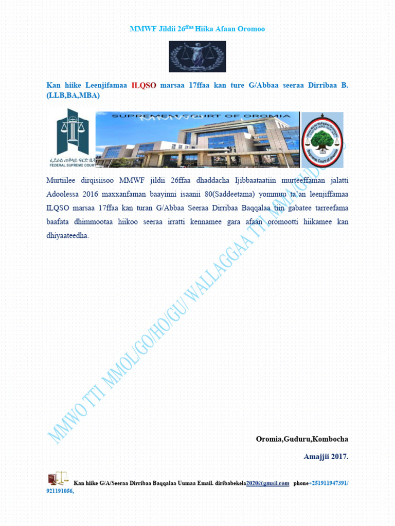 MMWF J-26ffaa Hiika Afaan Oromoo (1) | PDF