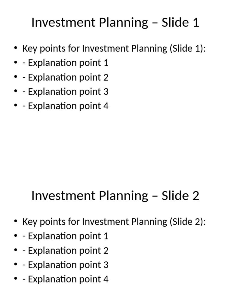 Essential Investment Planning Guide | PDF