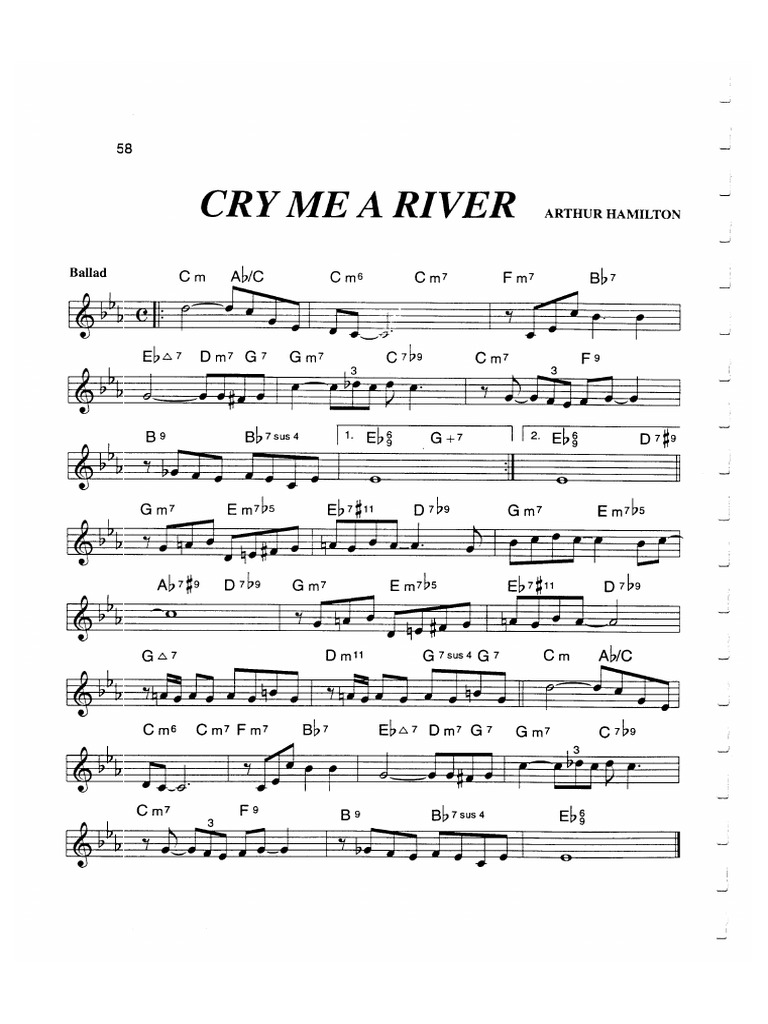 Cry Me A River | PDF