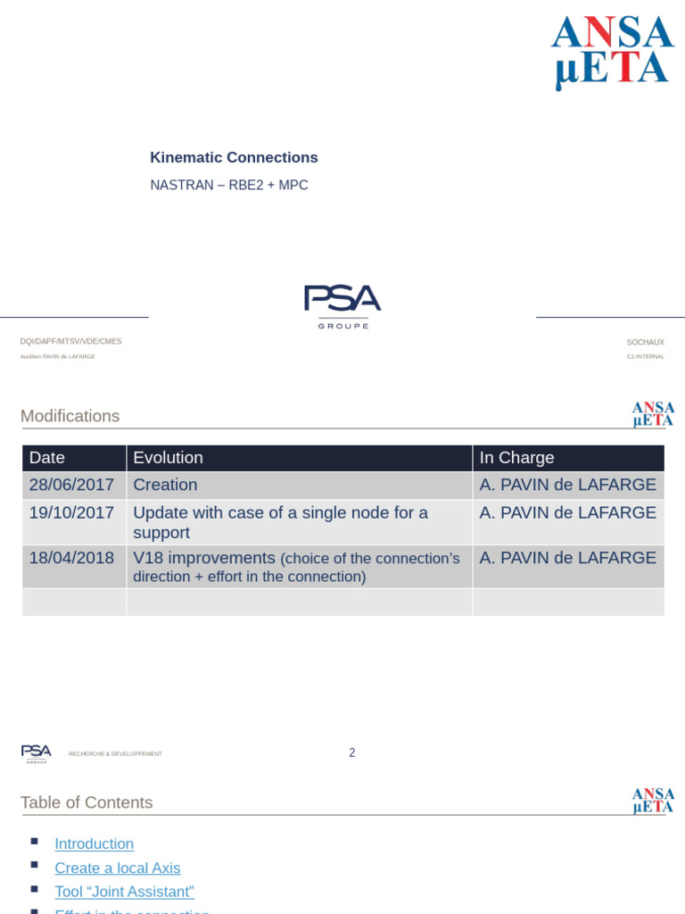 COMMON_STR_NVH-ANSA_Kinematic-connections_ANSAV18 (3) | PDF