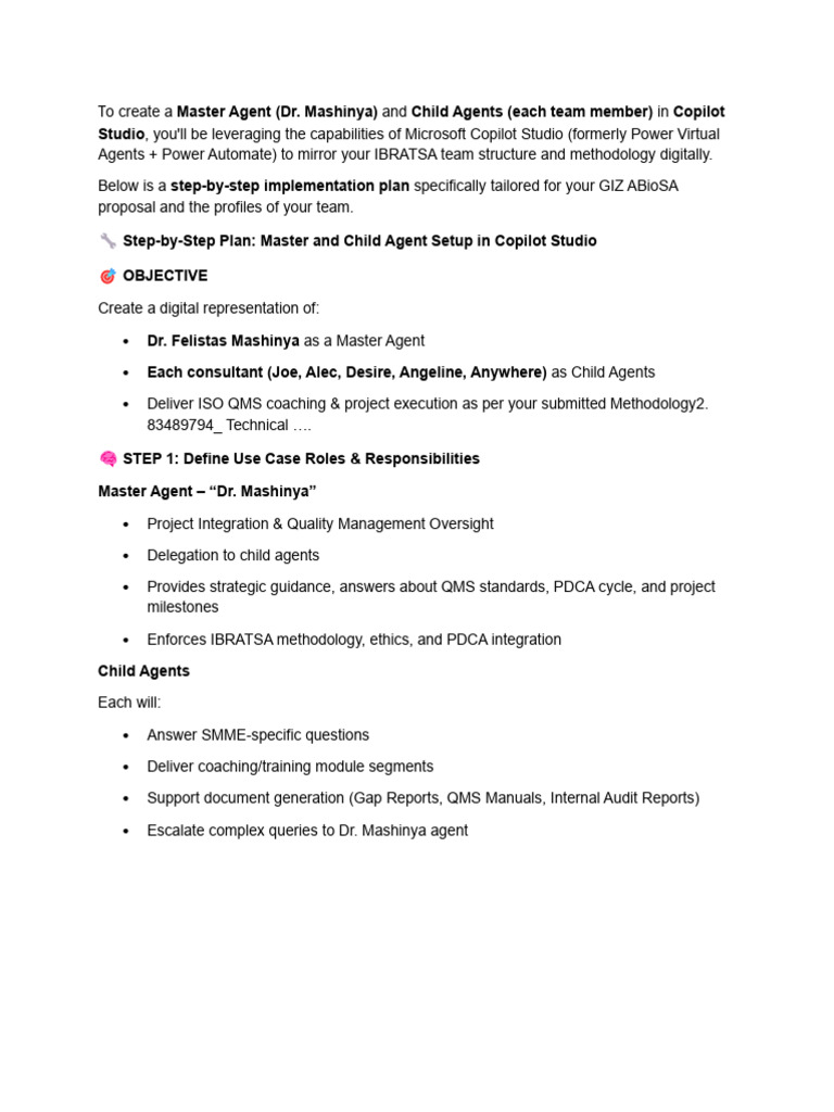 Master and Child Agents Setup Guide | PDF | Quality Management System ...