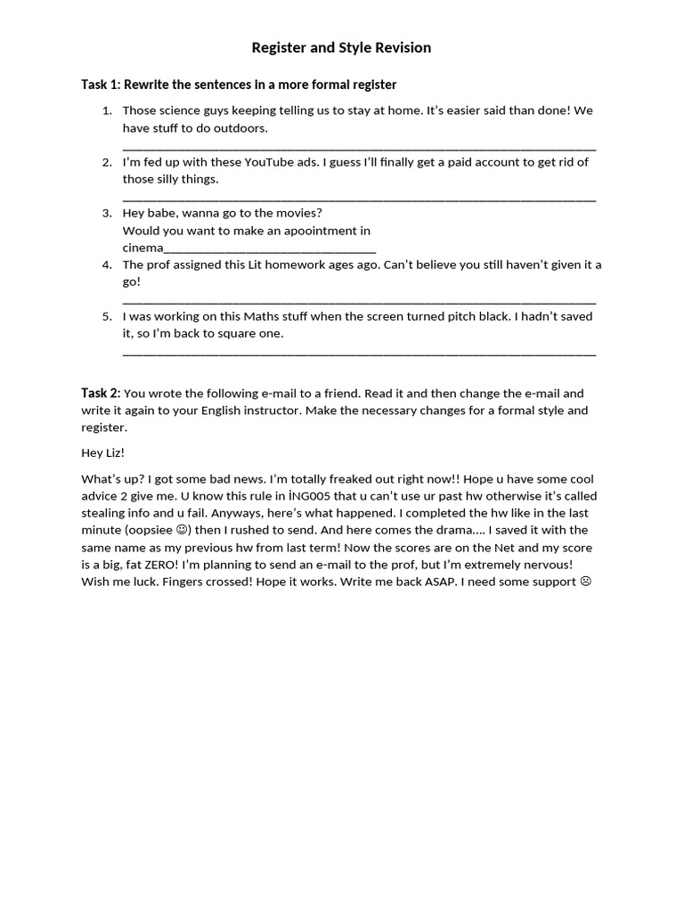 Ing001 Register Revision | PDF