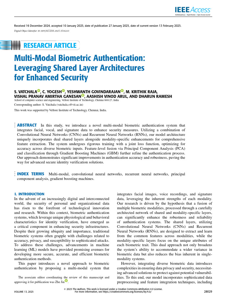 01 Multi-Modal Biometric Authentication Leveraging Shared Layer ...