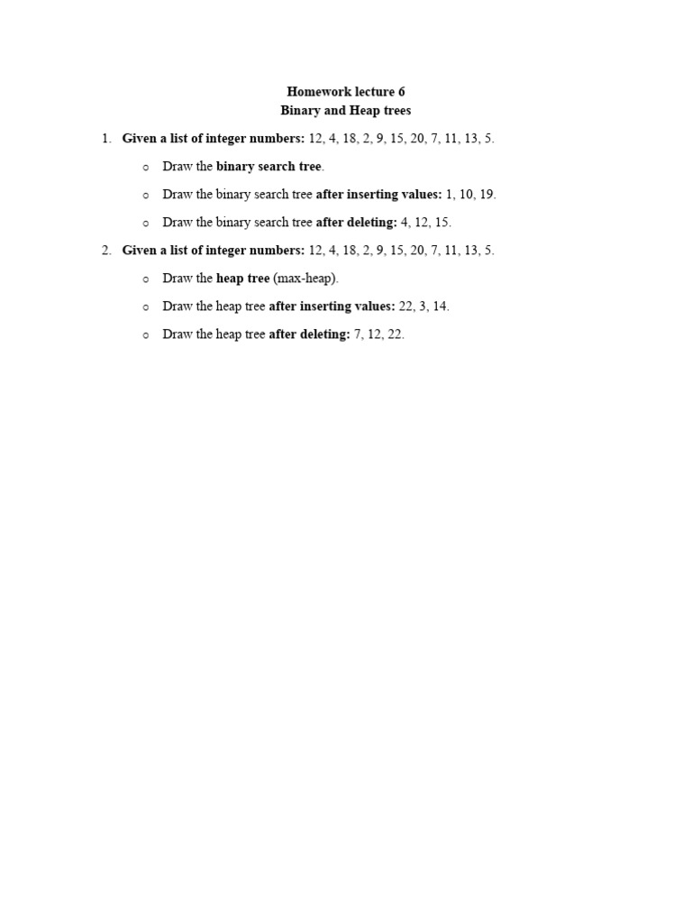 Homework Lecture 6 - N1 | PDF
