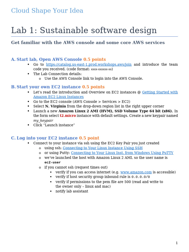 AWS EC2 and S3 Lab Guide | PDF | Command Line Interface | Computer File