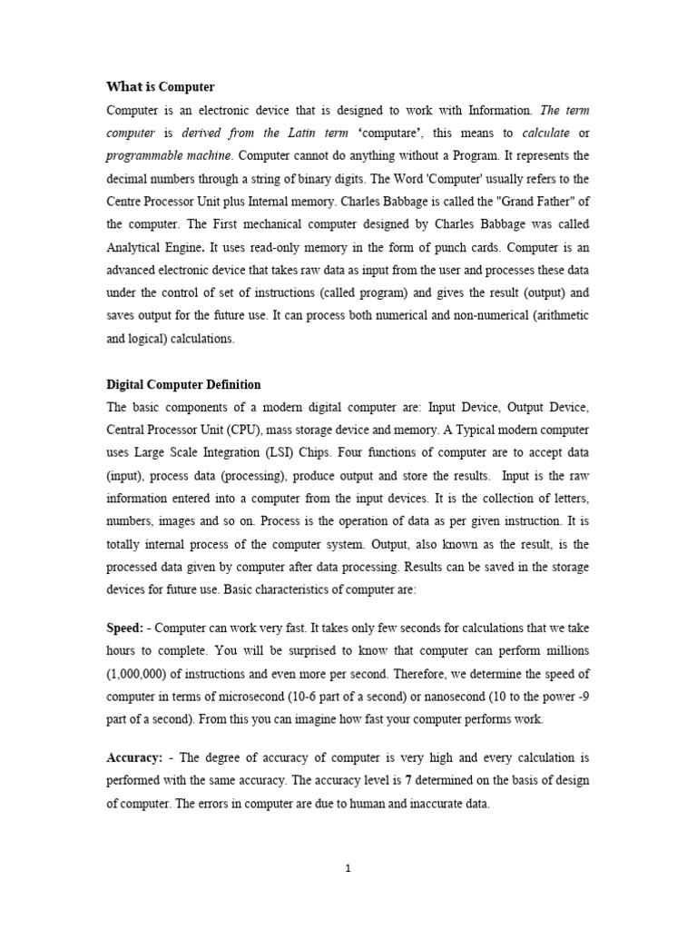 CSC 710 Notes | PDF | Central Processing Unit | Integrated Circuit