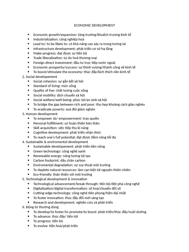 Economic Development | PDF