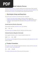 Chlor-Alkali Process Overview for Class 10 | PDF | Sodium Chloride ...
