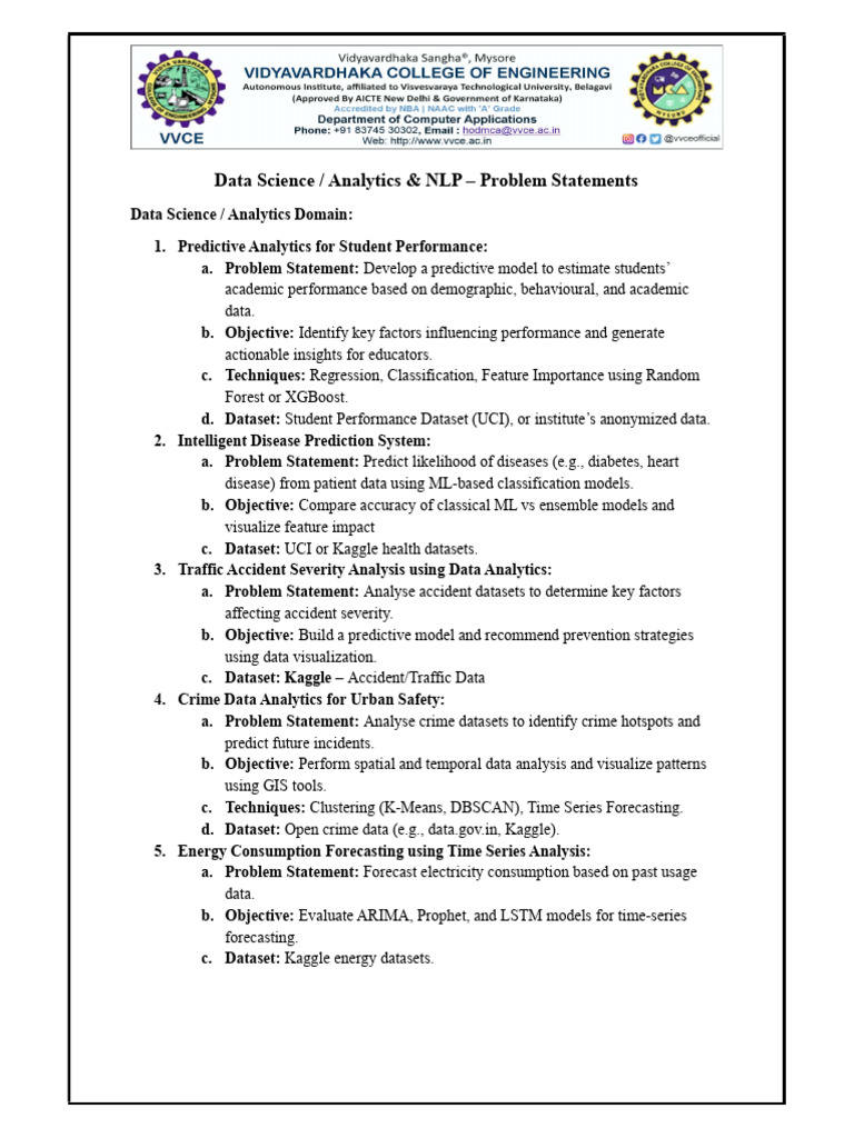 Data Science - Analytics and NLP - Problem Statements | PDF | Analytics ...